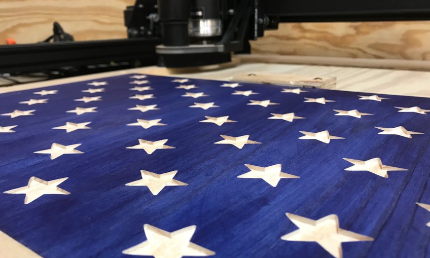 American Flag "Star Field" Project | Inventables