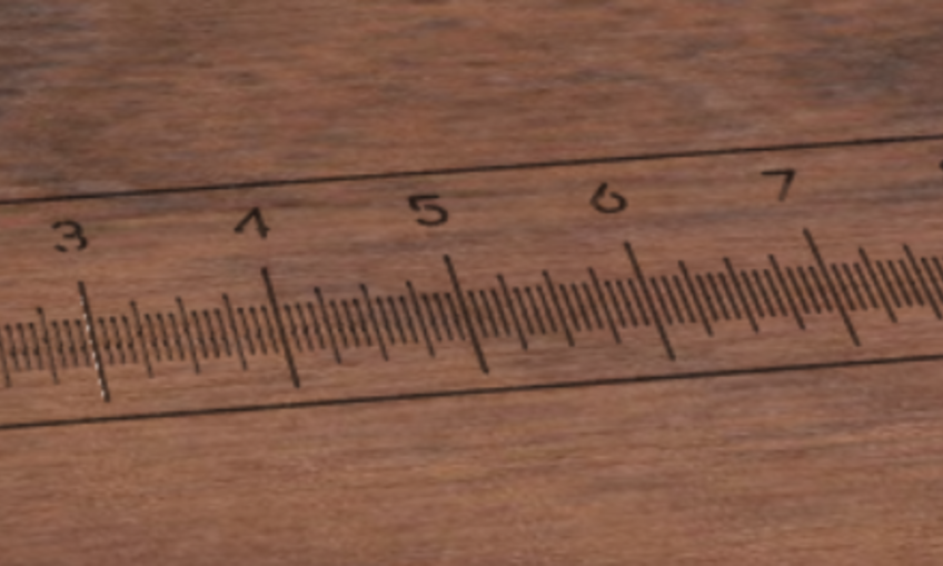 10 inch ruler with markings | Inventables