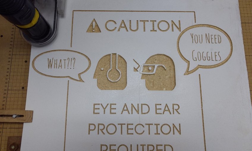 PPE sign (humorous?) | Inventables