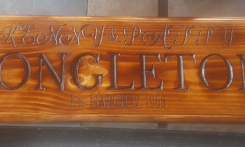 Congleton Wedding Date Sign | Inventables