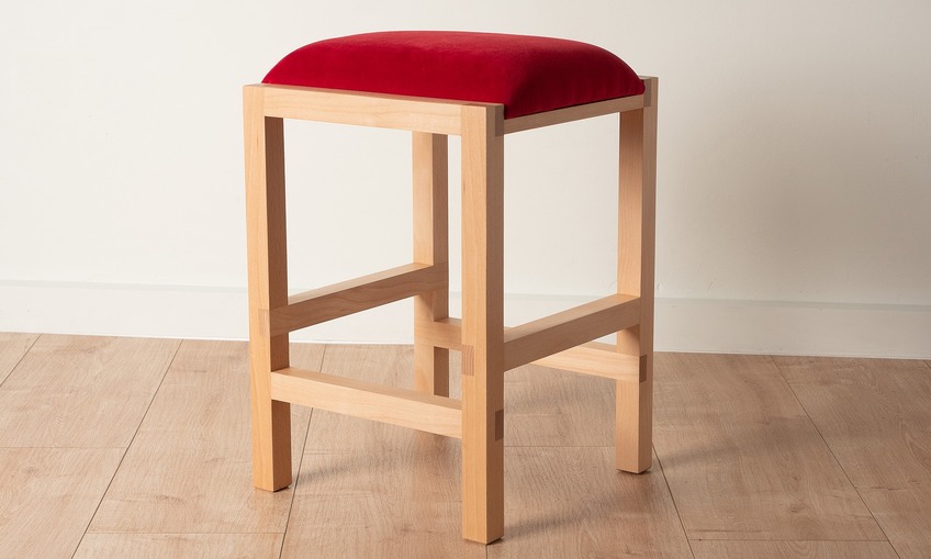 Solid Wood Stool - Half Lap Joints | Inventables