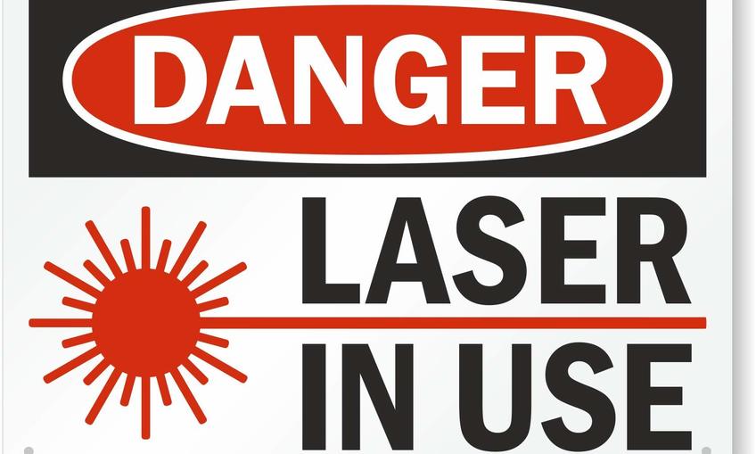 Laser in Use sign | Inventables