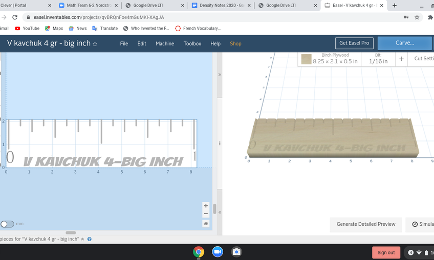 V kavchuk 4 gr - big inch | Inventables