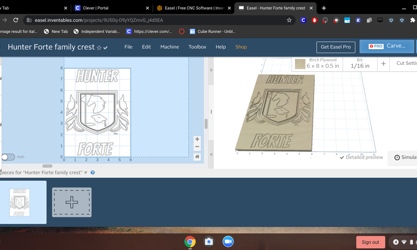 Hunter Forte family crest | Inventables