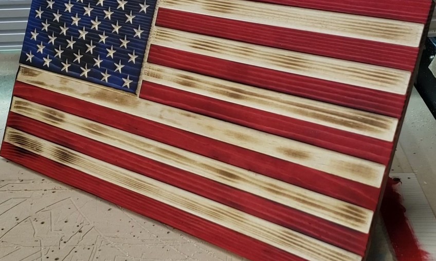 American Flag with Video Tutorial | Inventables