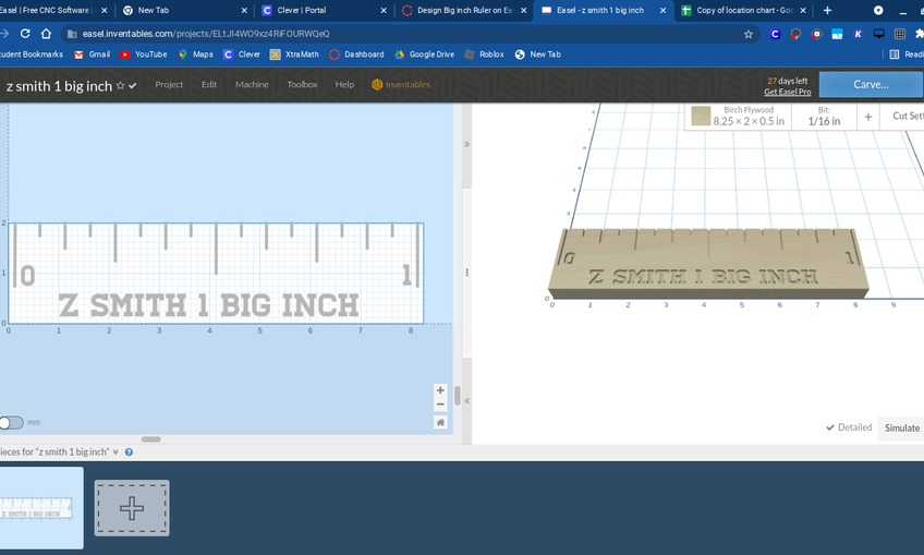 z smith 1 big inch | Inventables