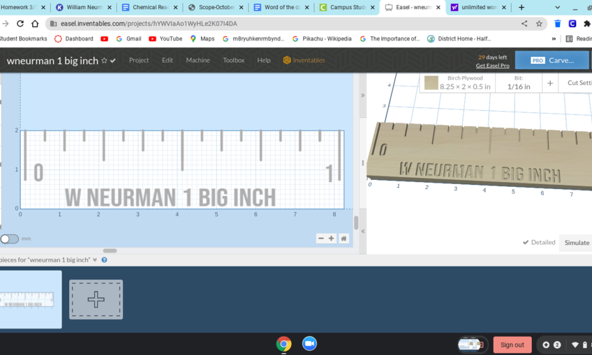 wneurman 1 big inch | Inventables