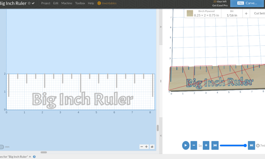 Big Inch Ruler | Inventables