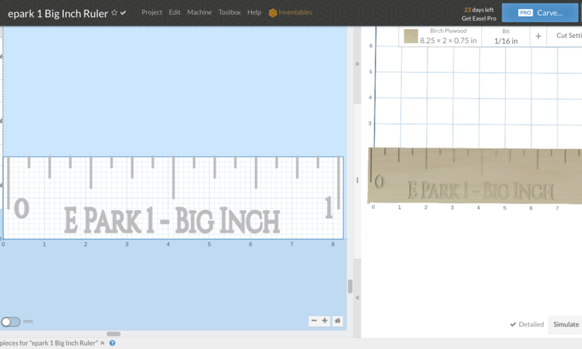 epark 1 Big Inch Ruler | Inventables