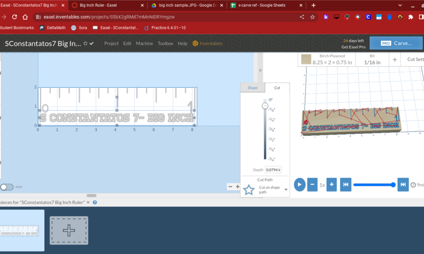 SConstantatos7 Big Inch Ruler | Inventables