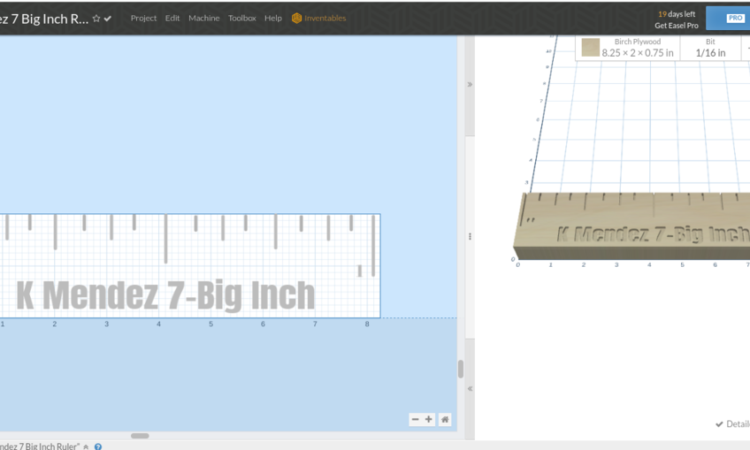 K Mendez 7 Big Inch Ruler | Inventables