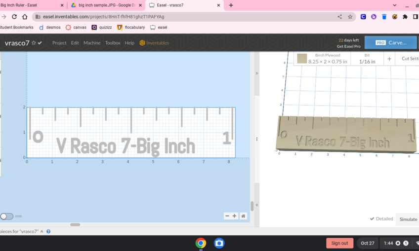 vrasco7BigInchRuler | Inventables