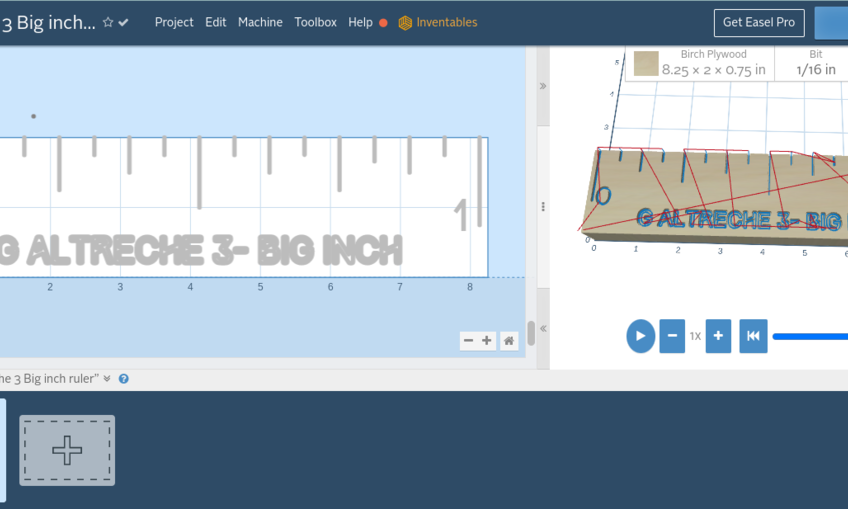 G Altreche 3 Big inch ruler | Inventables