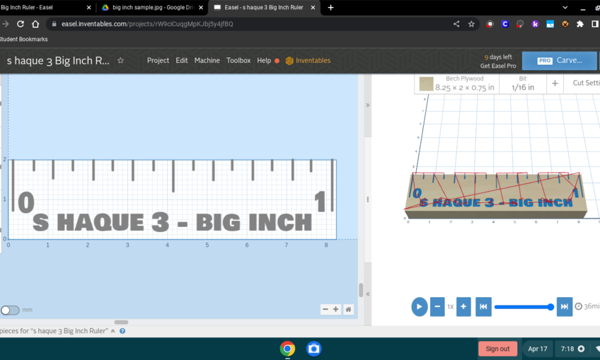 s haque 3 Big Inch Ruler | Inventables