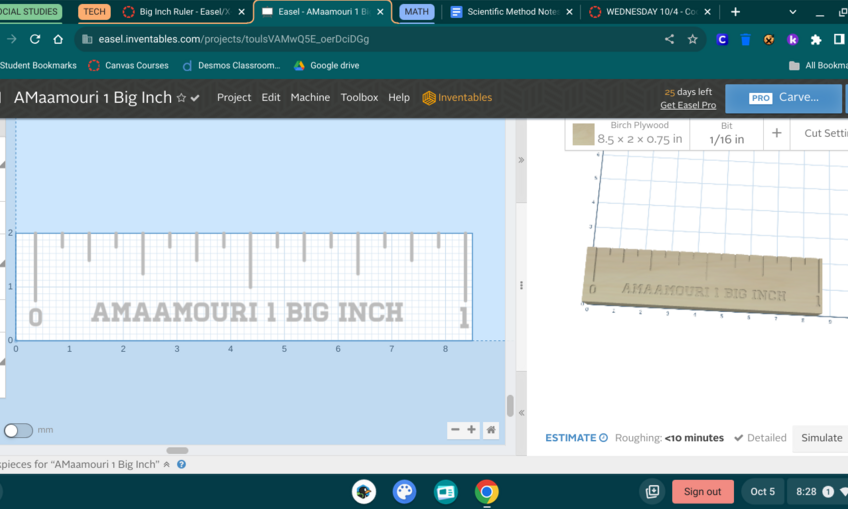 AMaamouri 1 Big Inch | Inventables
